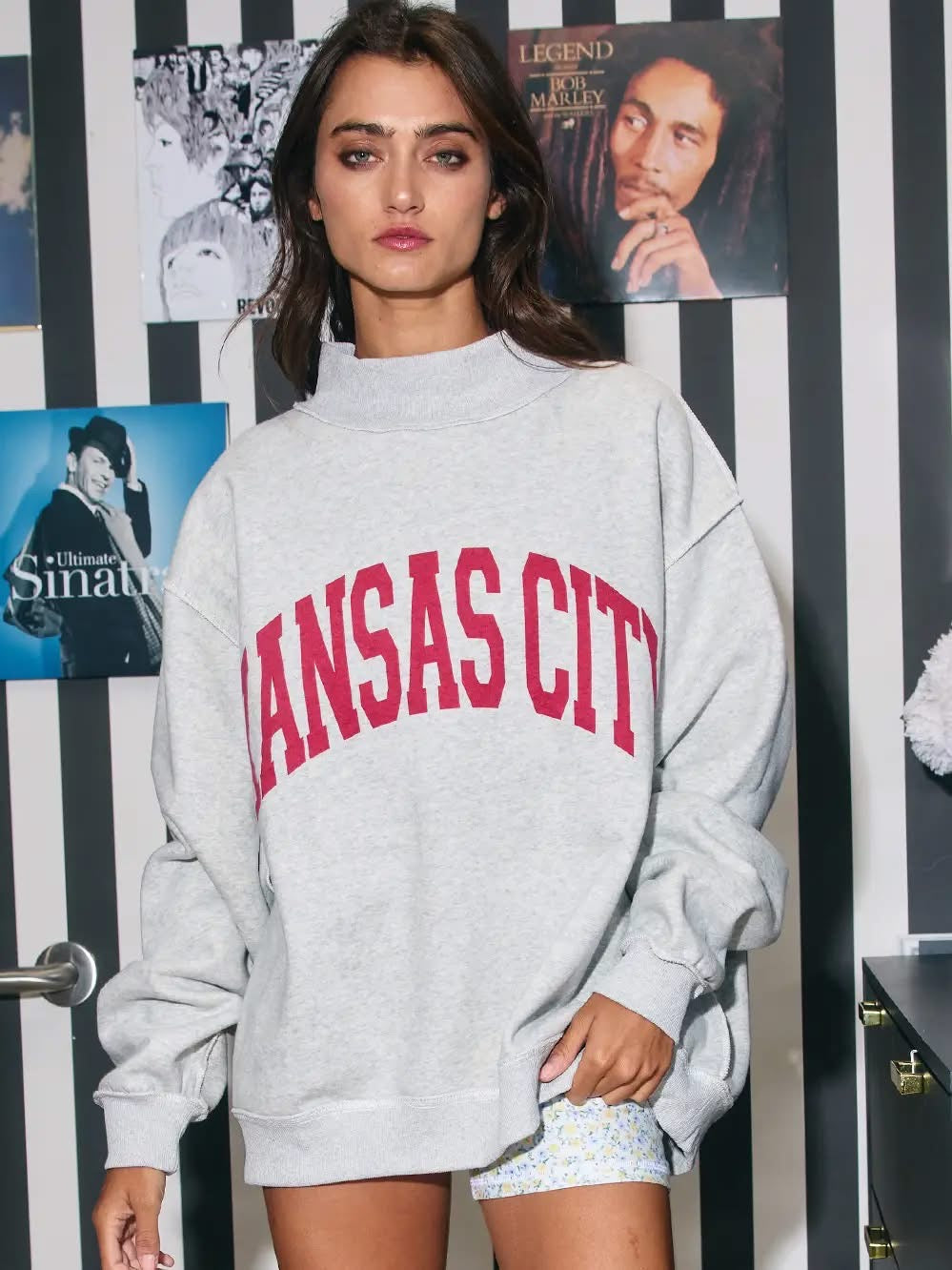 PREORDER KC Mock Neck Crew – Woodland & Willow